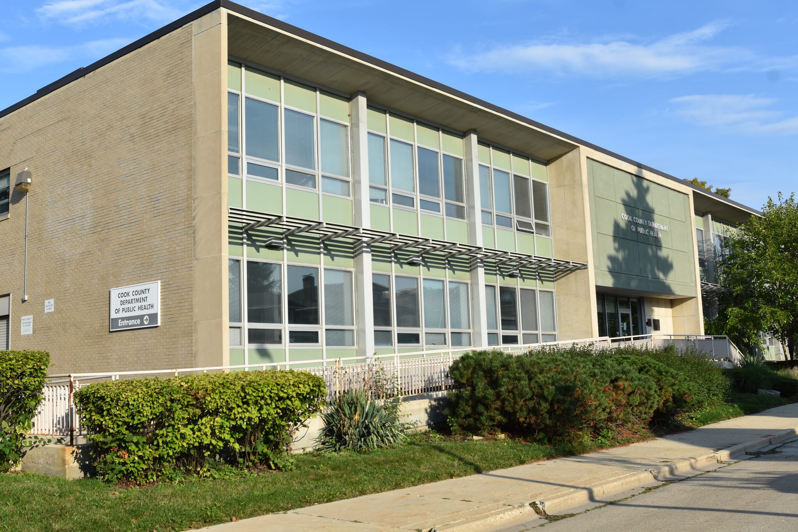 Kerner dedicated cornerstone for TB building here - Forest Park Review