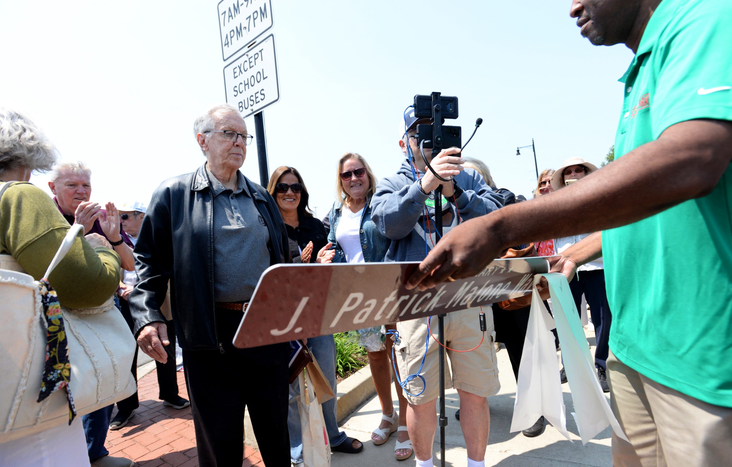 Street sign, large crowd honors McGaffer’s proprietor Pat Malone ...